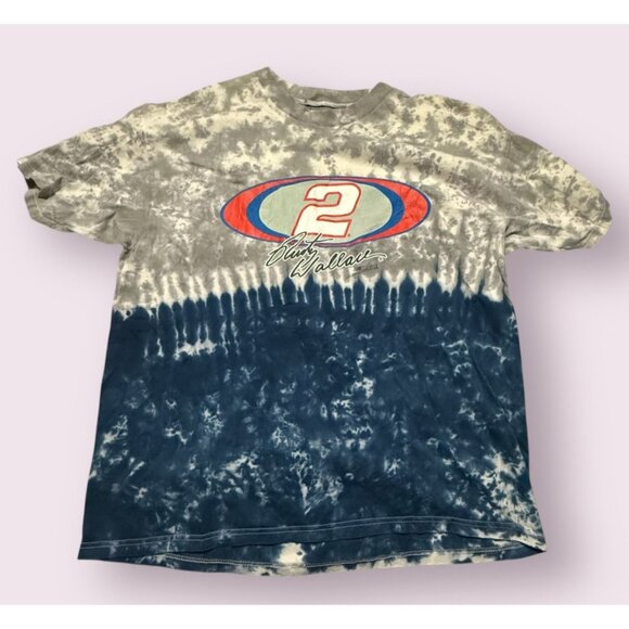 Chase Authentics | Shirts | Rusty Wallace Shirt Mens Large Blue Gray ...